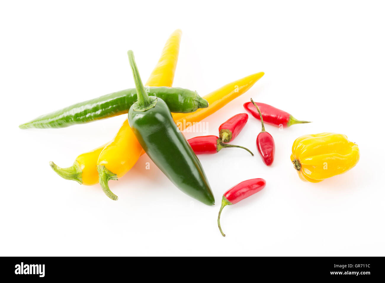 Green pepperoni Cut Out Stock Images & Pictures - Alamy