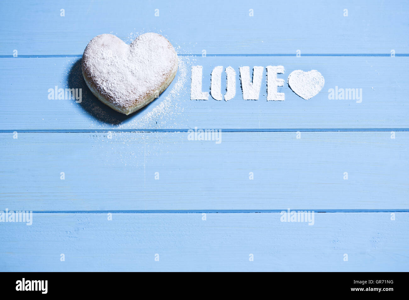 Heart Donuts And Love Letters Stock Photo - Alamy