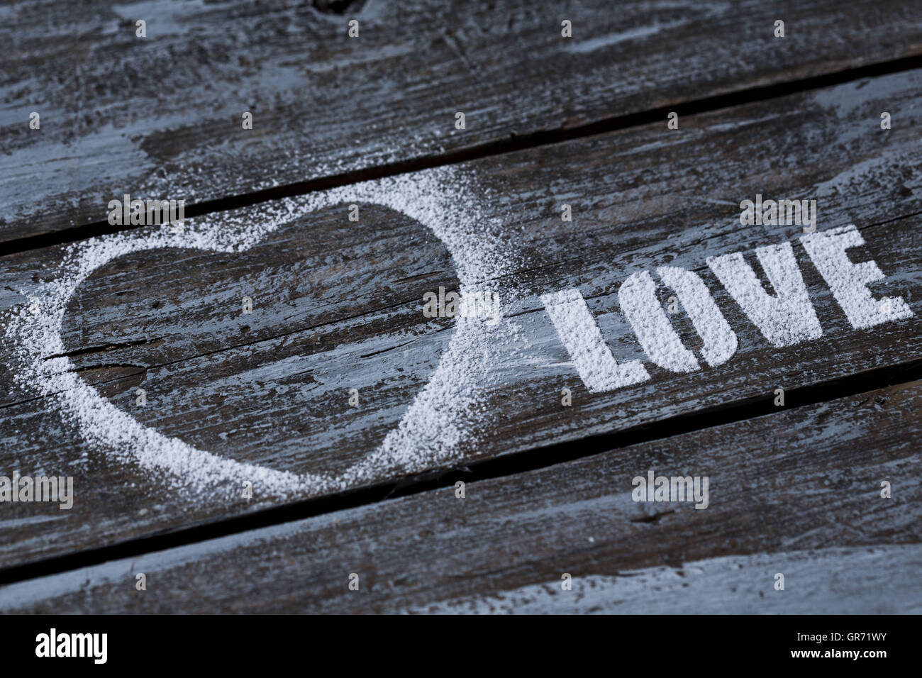 Love Letters And Heart Stock Photo - Alamy
