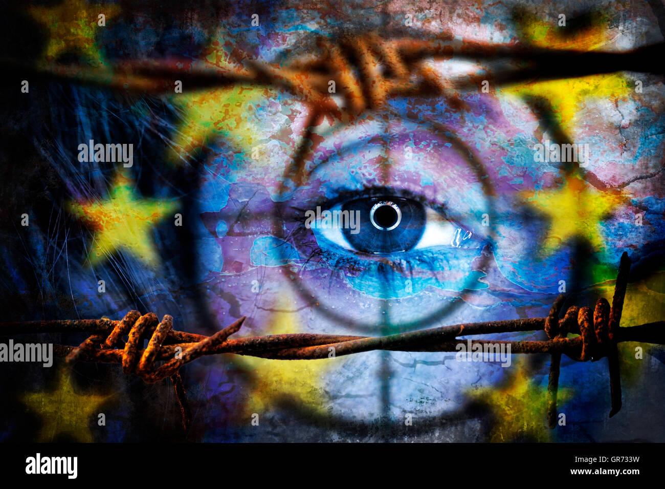 Barbed wire picture hi-res stock photography and images - Alamy