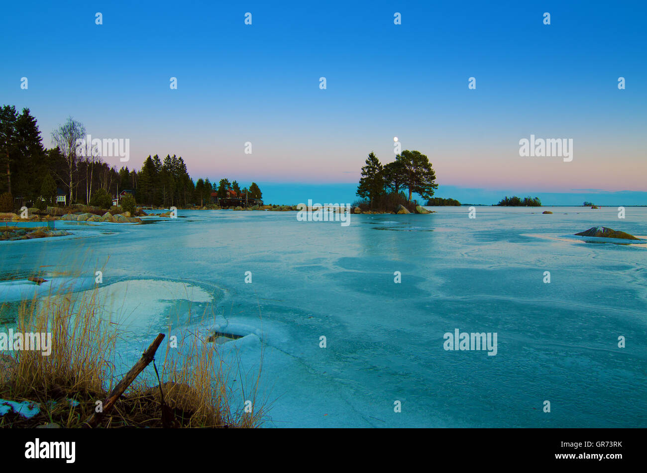 Winter sea landscape Stock Photo - Alamy