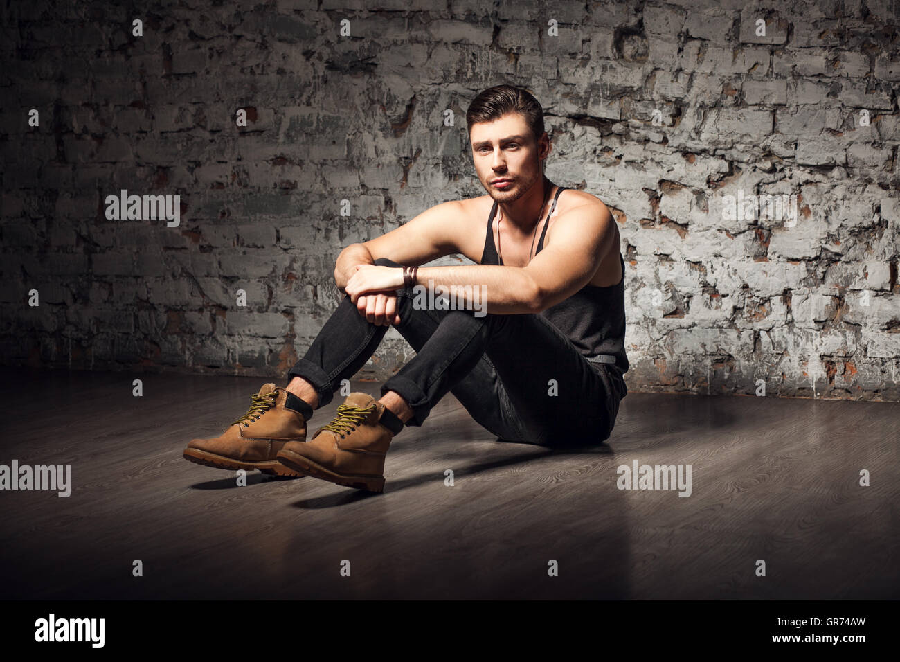 handsome young white man isolated on white background Stock Photo - Alamy