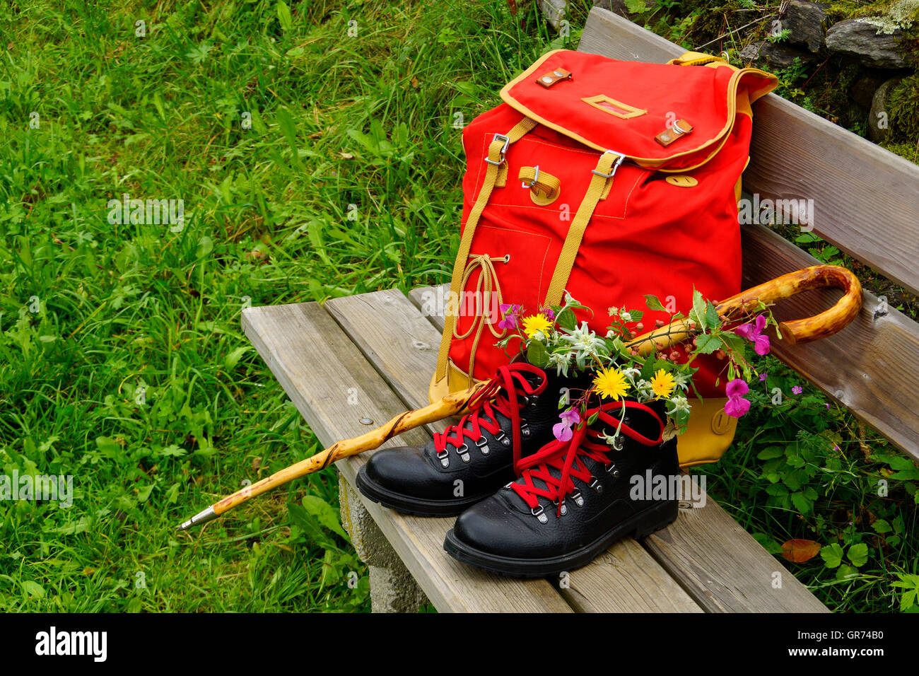 German backpack hi-res stock photography and images - Alamy