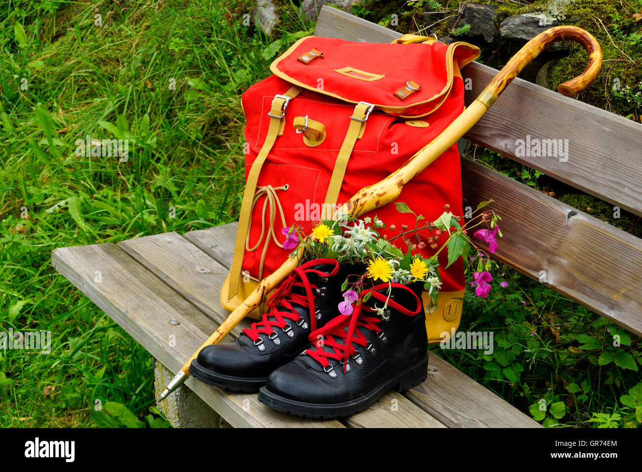 German backpack hi-res stock photography and images - Alamy