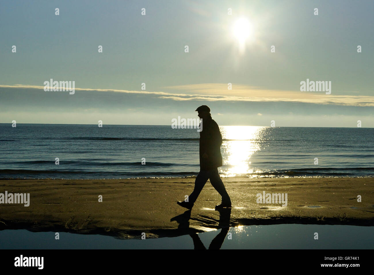 Man On The Sea Stock Photo - Alamy