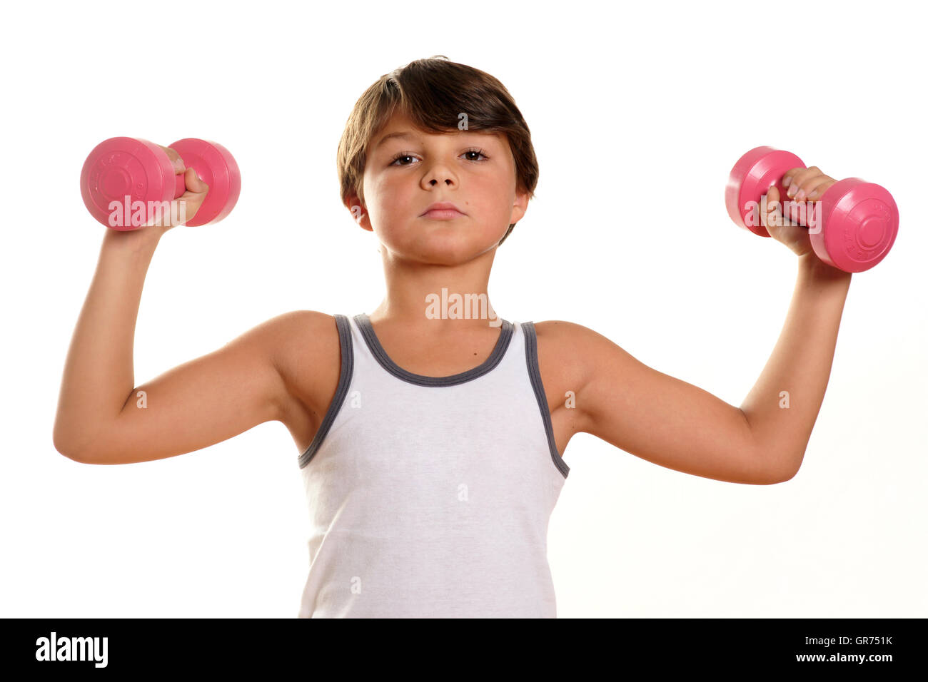 Boy With Musle Stock Photo - Alamy