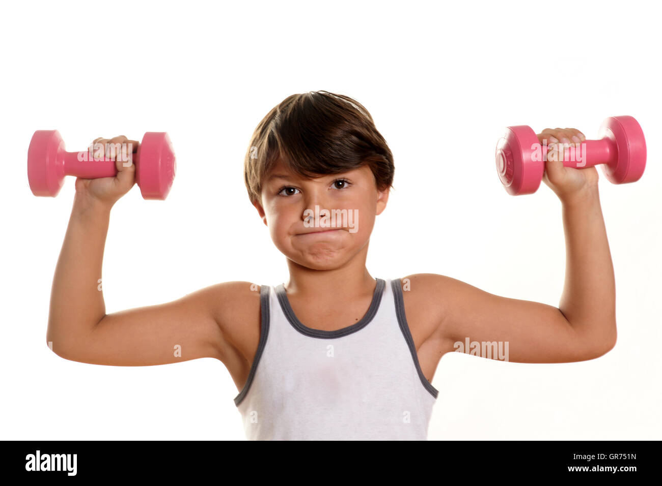 Boy With Musle Stock Photo - Alamy