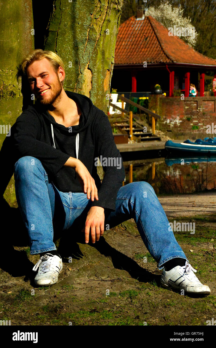 Young blond german man hi-res stock photography and images - Alamy
