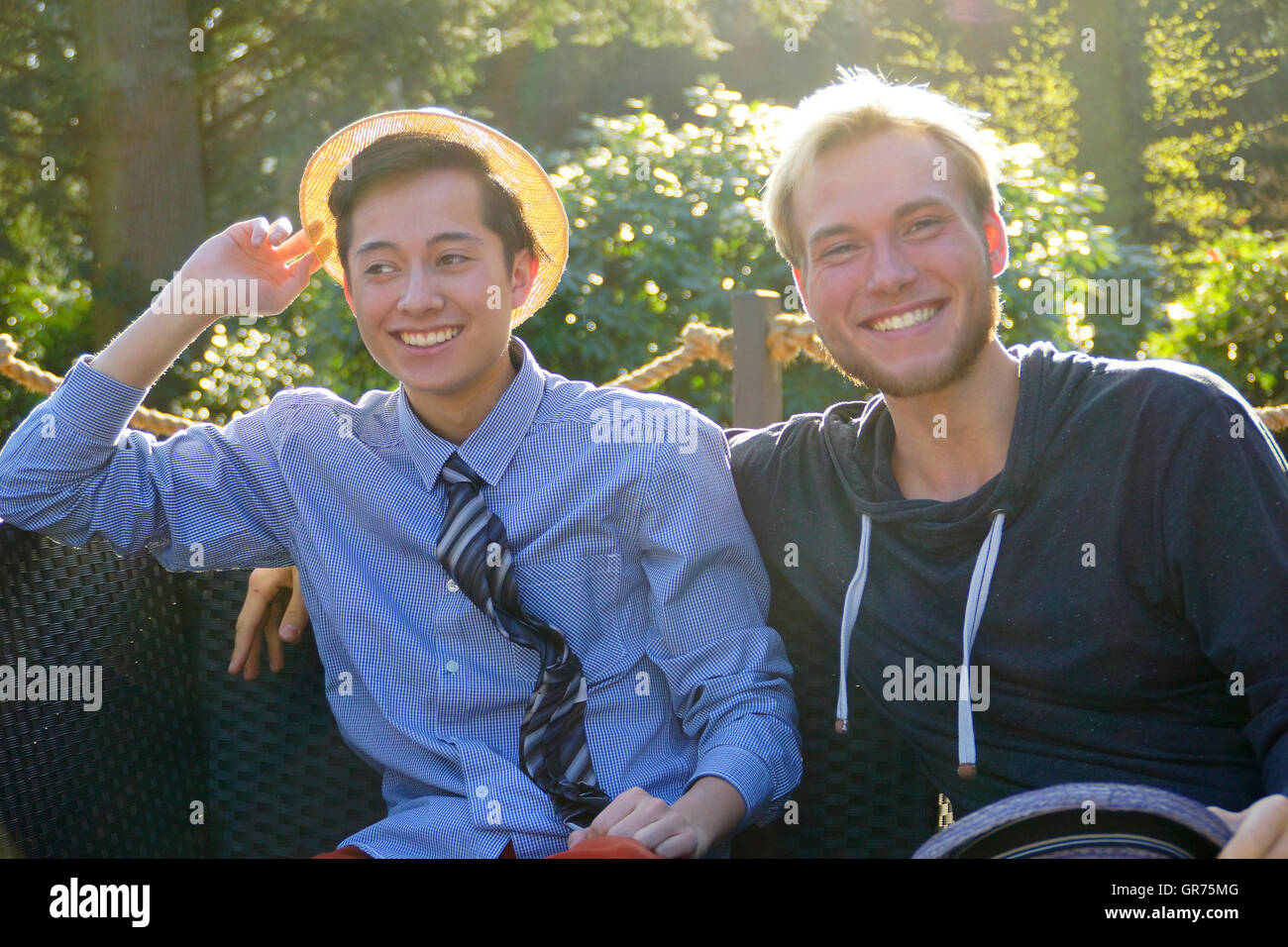 Two persons talking hi-res stock photography and images - Alamy