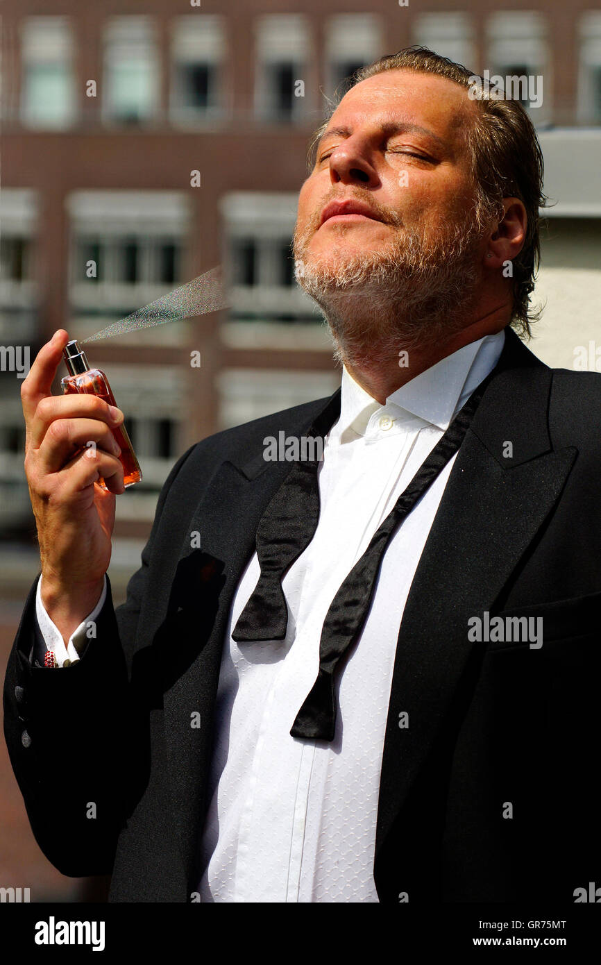 Man With Smoking Stock Photo - Alamy