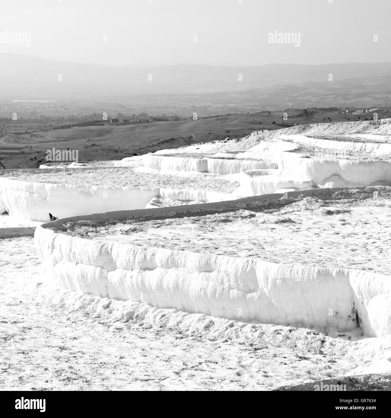 unique abstract in pamukkale turkey asia the old calcium bath and ...