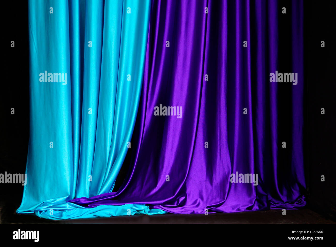 Curtains On Stage Stock Photo - Alamy