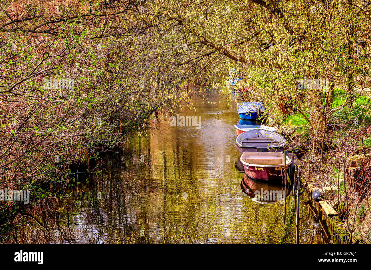 Small Channel In The Water Stock Photo - Alamy