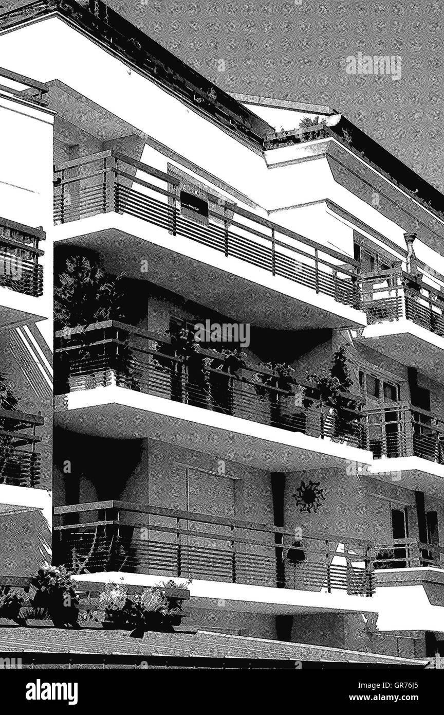 New building newly completed Stock Photo - Alamy