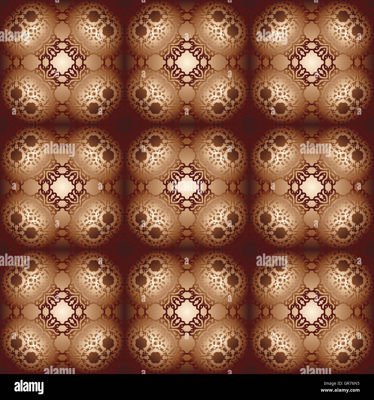 Vintage Pattern Brown Background
