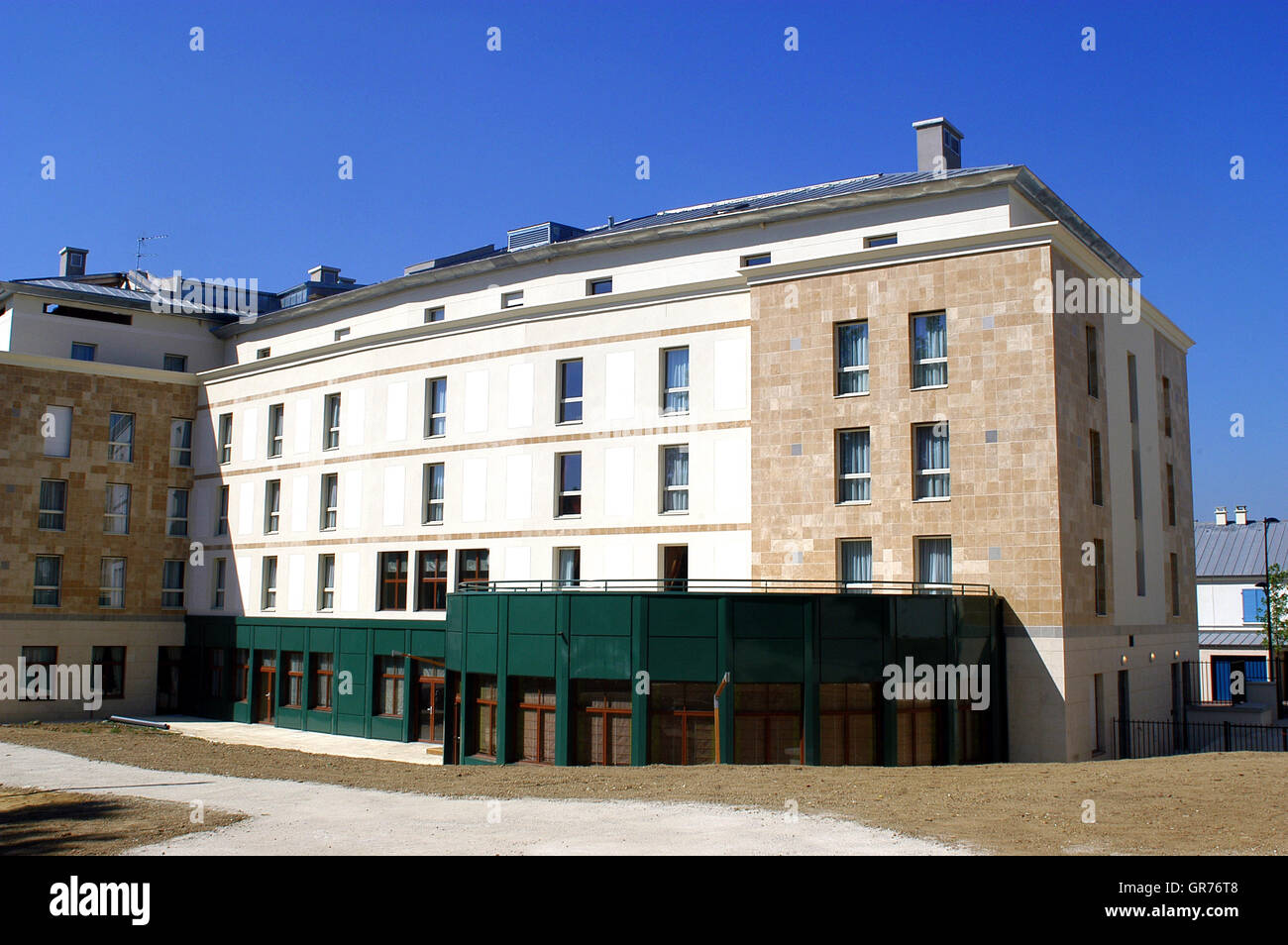 New building newly completed Stock Photo - Alamy