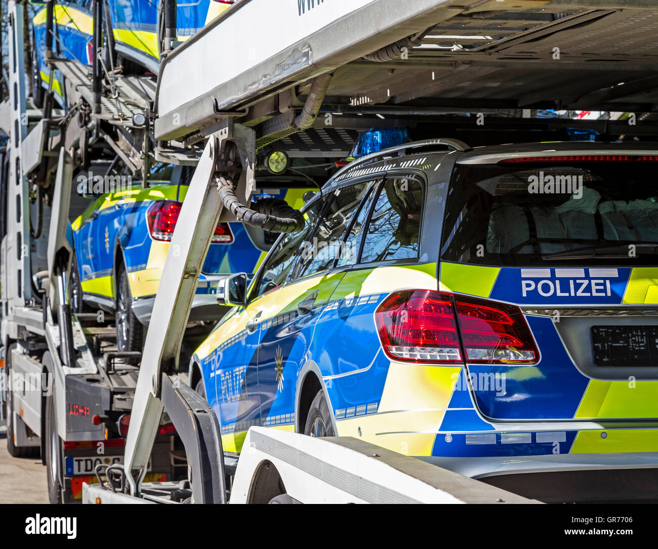 Police car brand new hi-res stock photography and images - Alamy