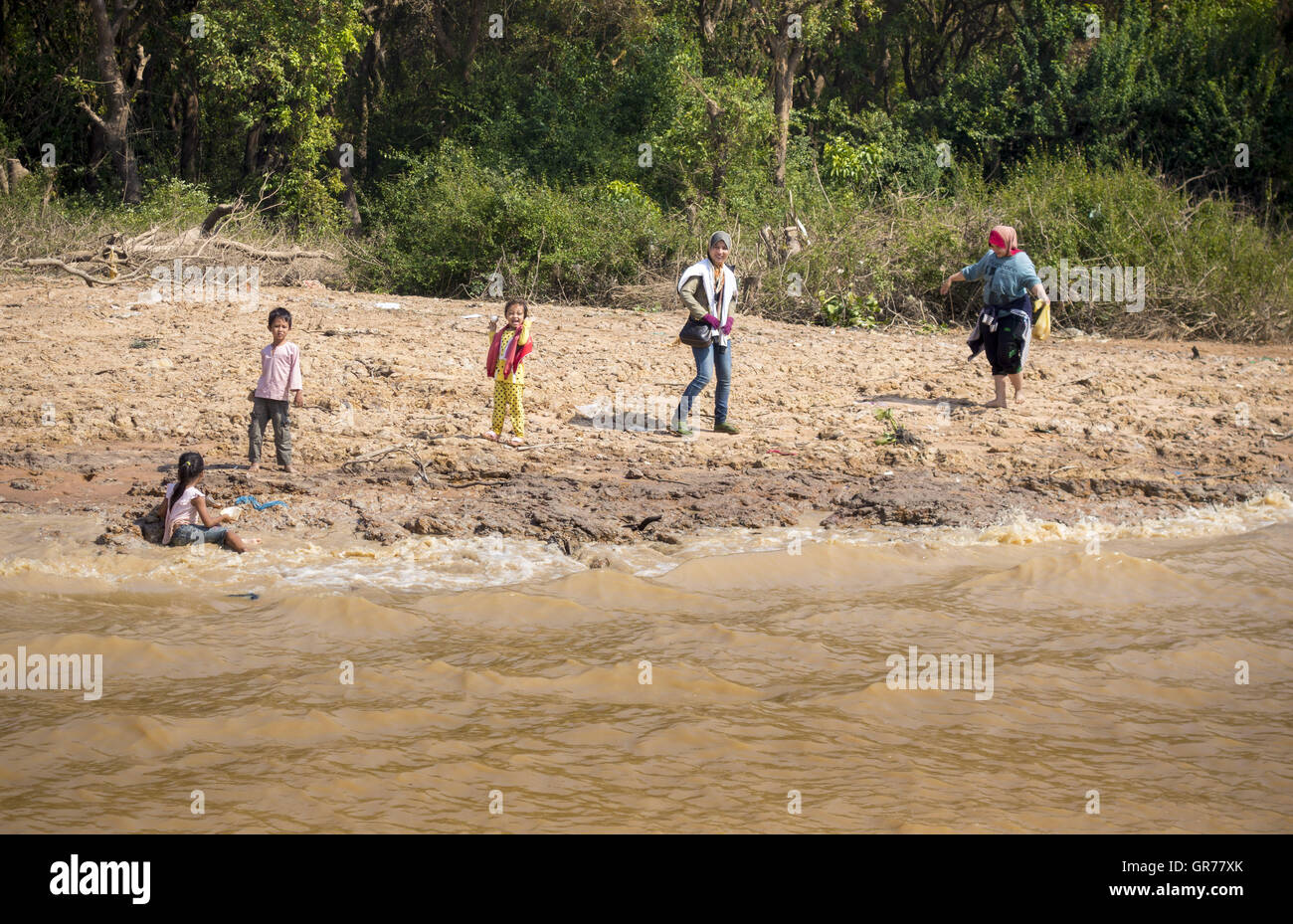 People On The River Stock Photo - Alamy