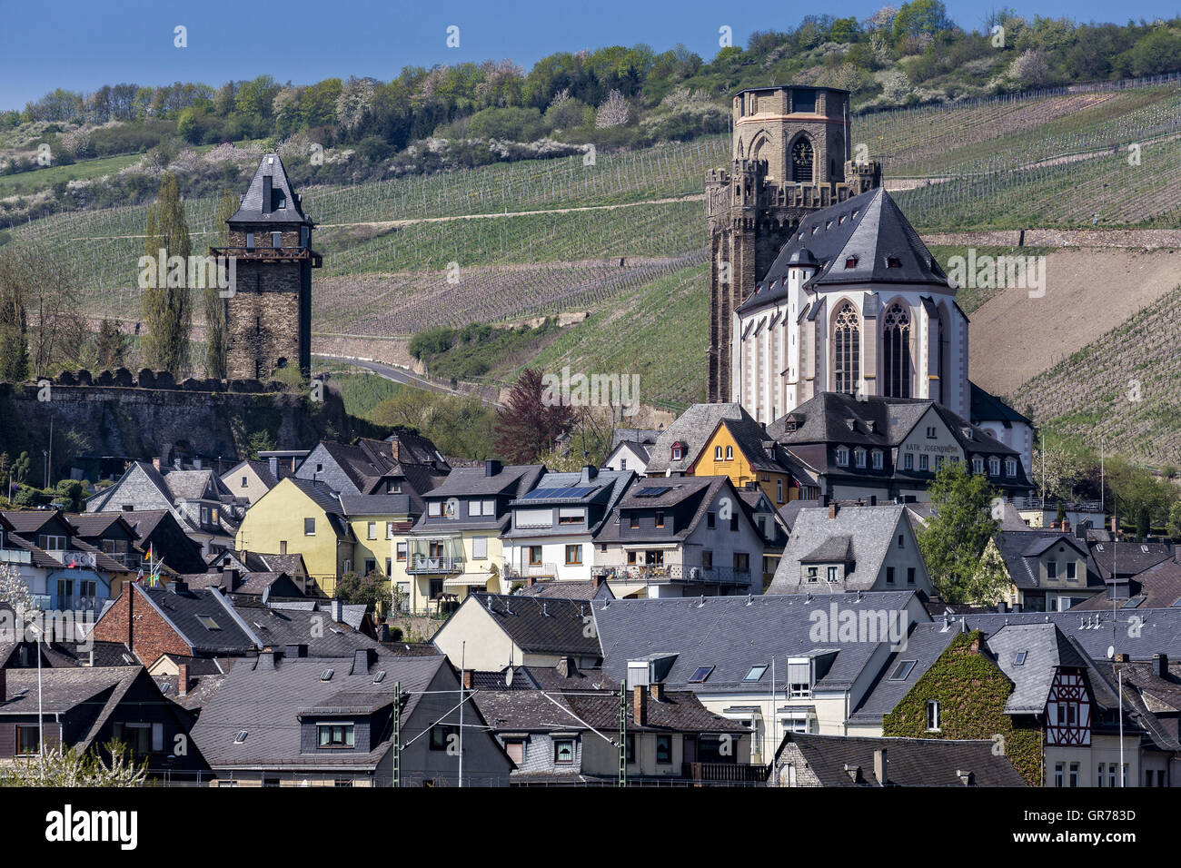 Oberwesel Am Rhein Stock Photo - Alamy