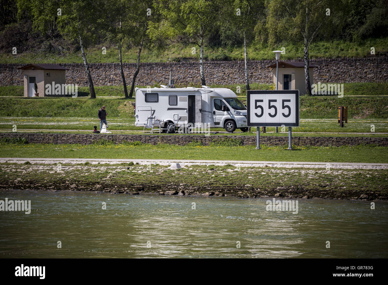 Camping Am Rhein Stock Photo - Alamy