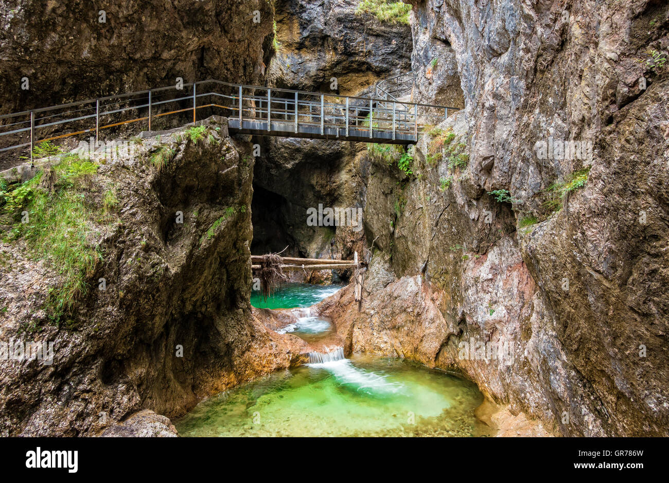 The Almbachklamm In Berchtesgaden Stock Photo - Alamy