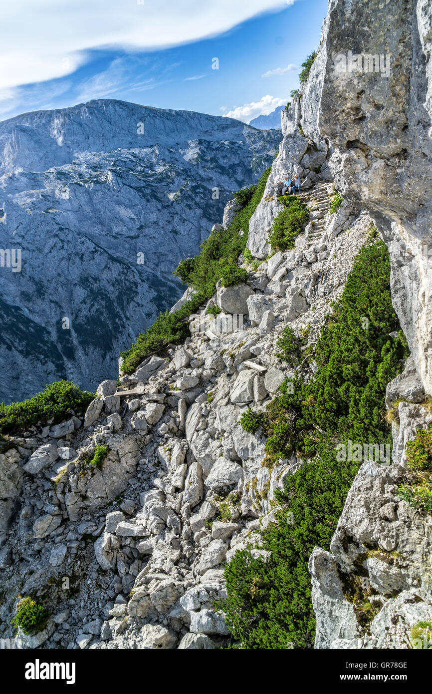 Steps In The Mountain Stock Photo - Alamy