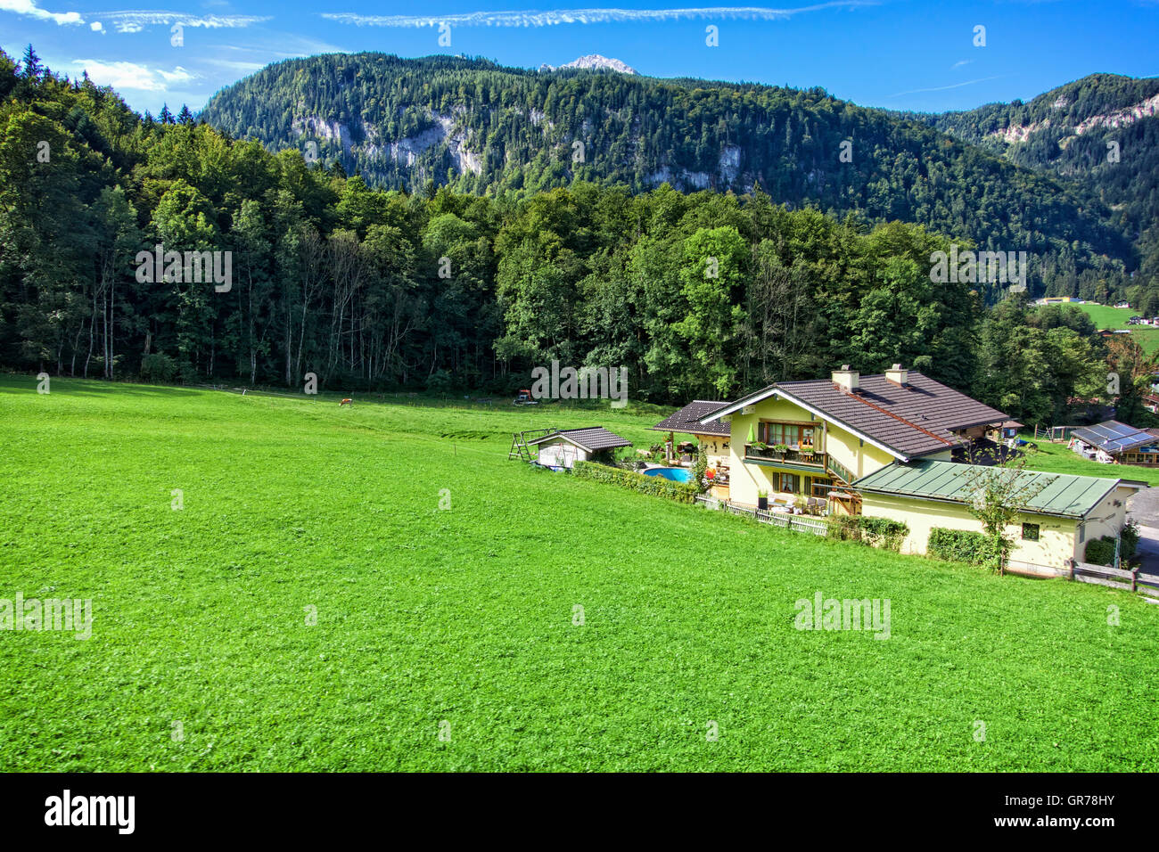 Farm In Germany Stock Photo - Alamy