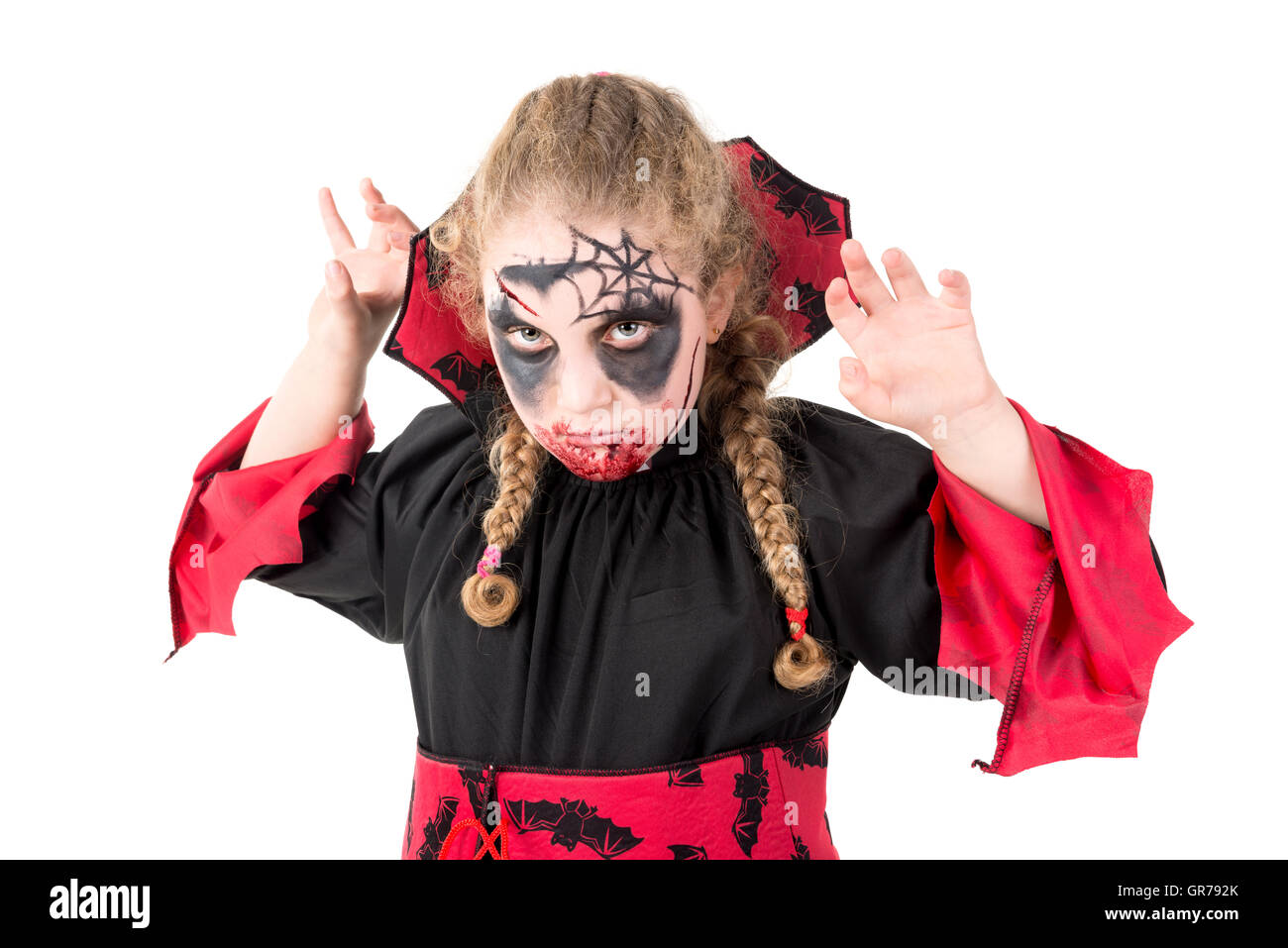 Girl Vampire Face Painting