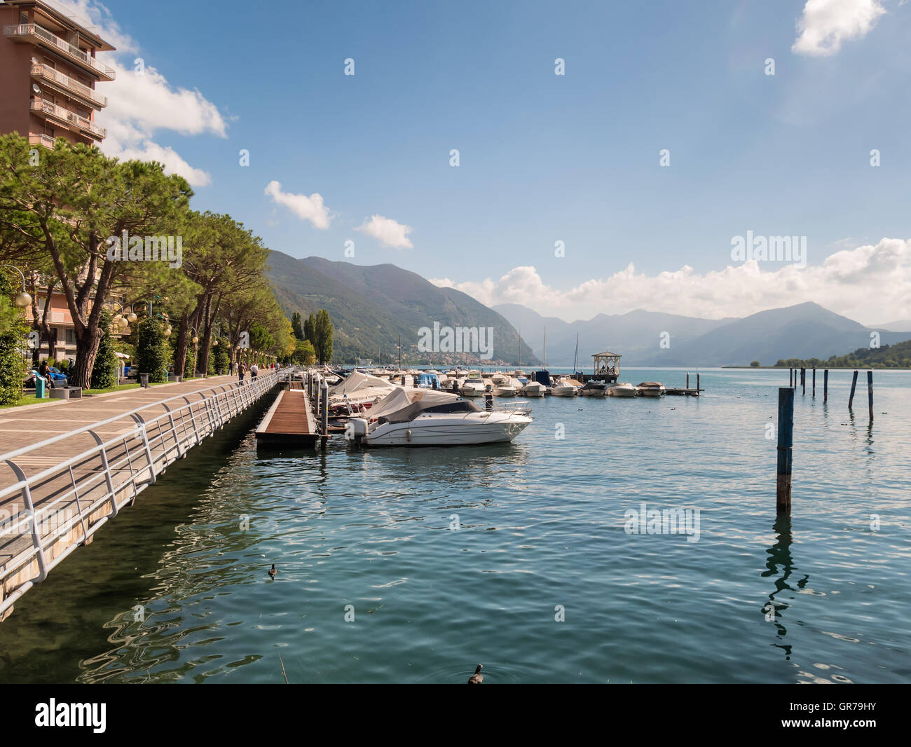 Sarnico village at the lakeside of lake Iseo in Italy Stock Photo - Alamy