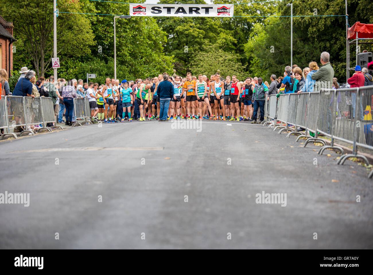 A Marathon start line Stock Photo - Alamy