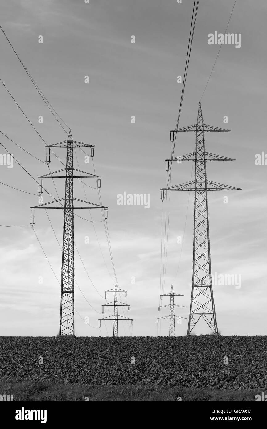 Pylon in landscape hi-res stock photography and images - Alamy