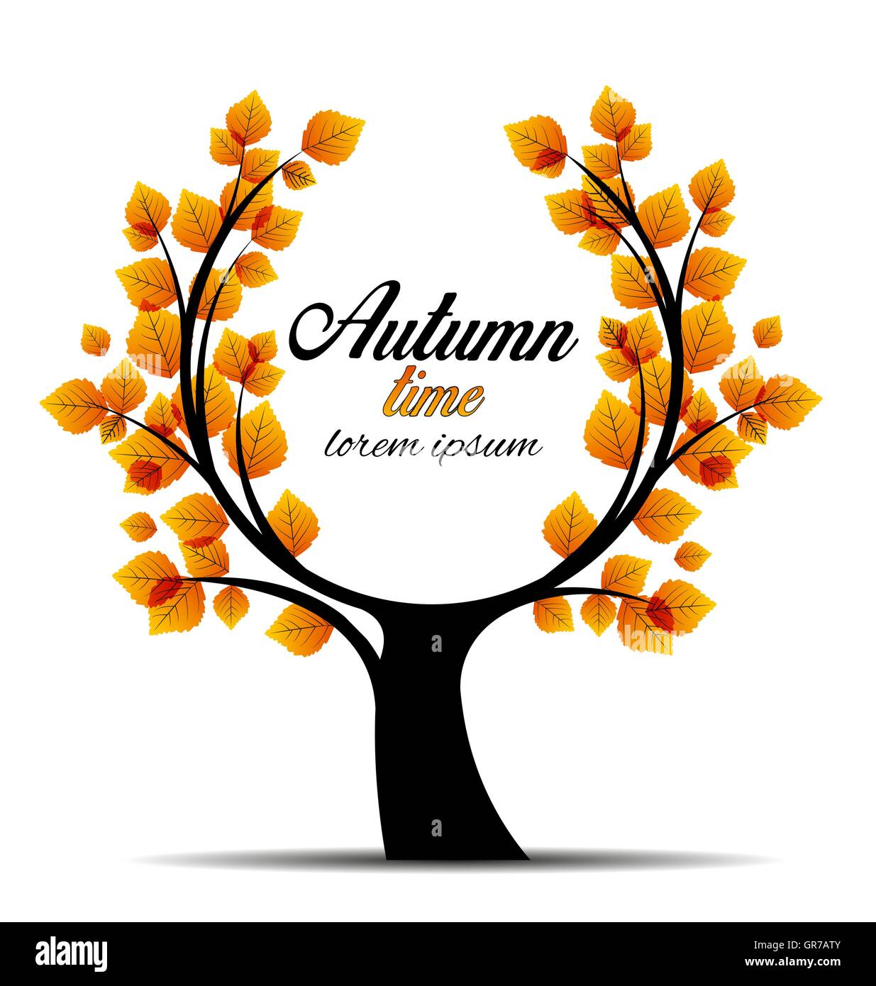 Vector autumn tree Stock Vector Image & Art - Alamy