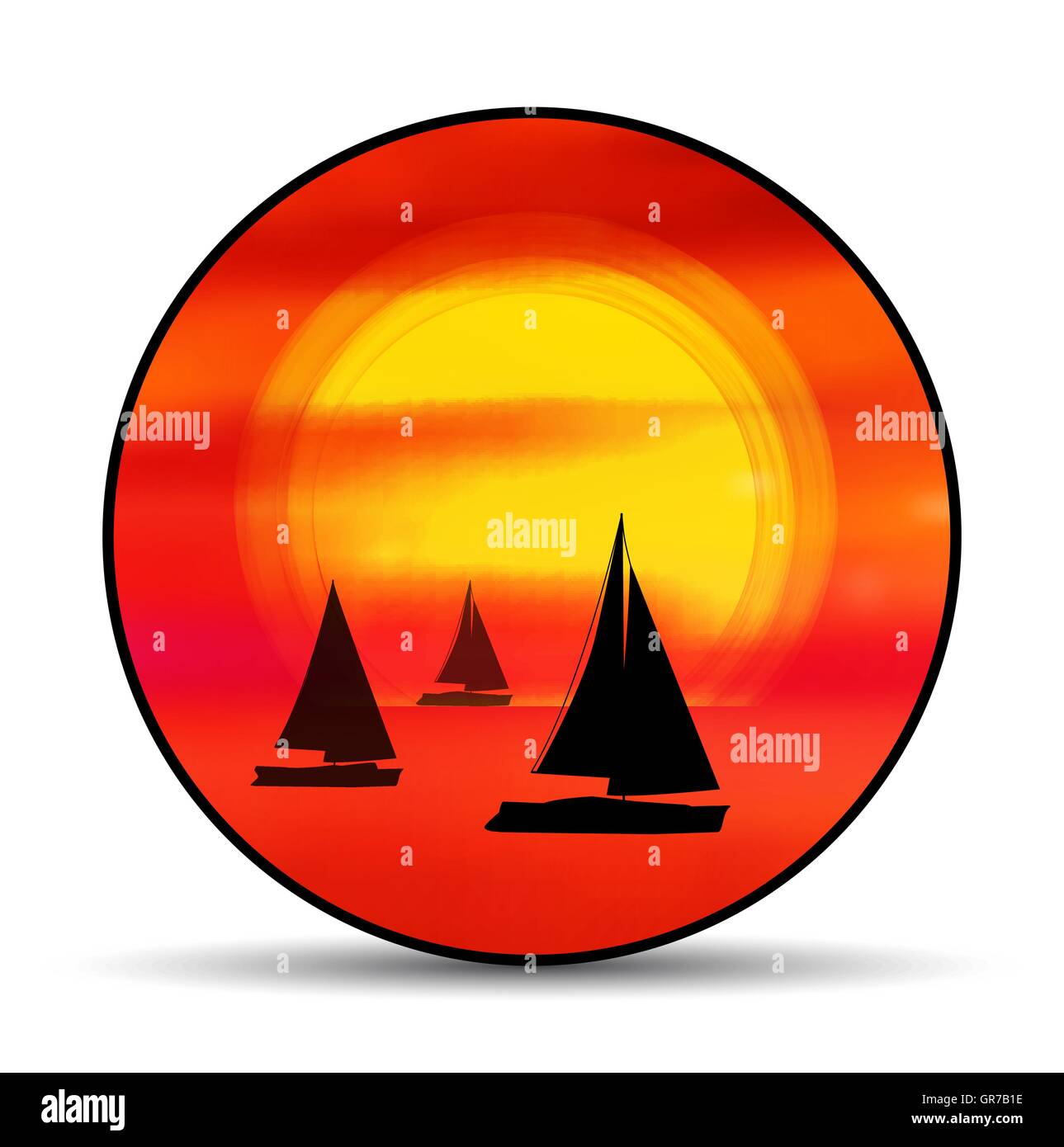 Summer boat Cut Out Stock Images & Pictures - Alamy