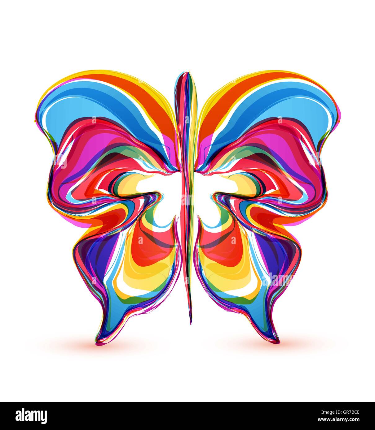 Vector abstract colorful butterflies Stock Vector Image & Art - Alamy