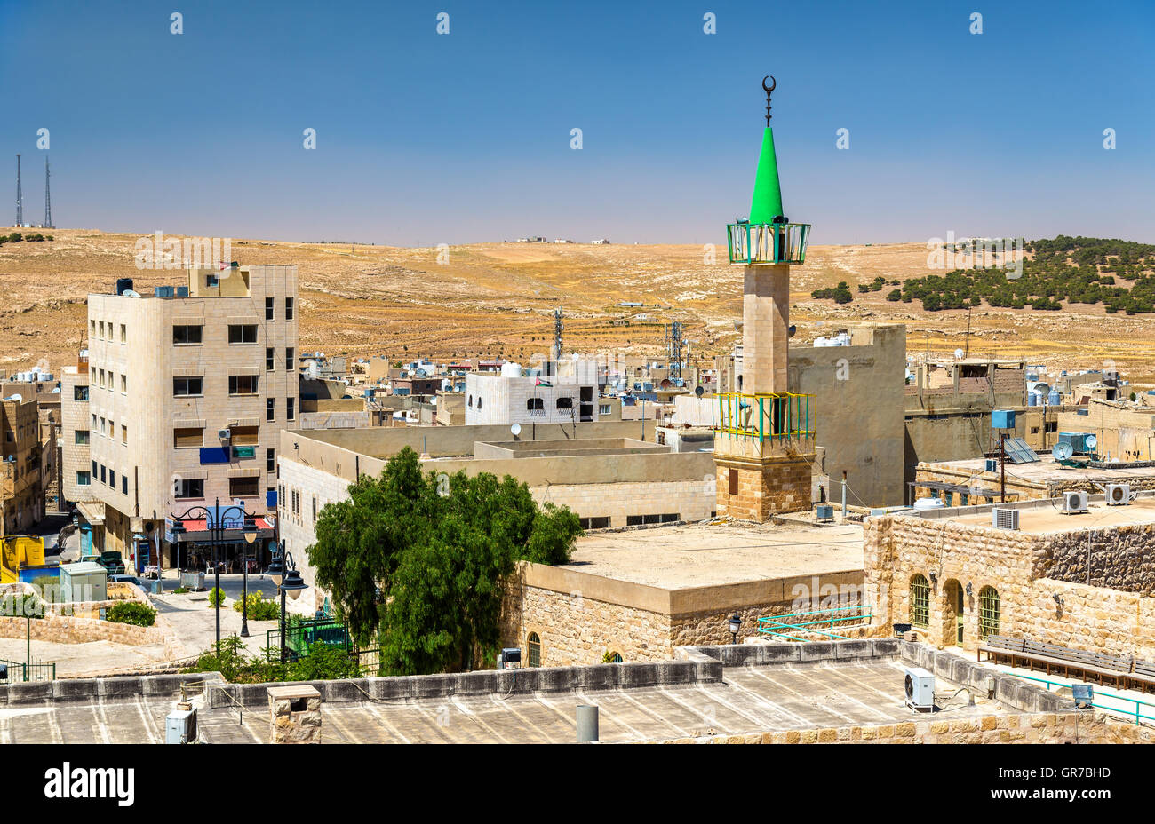 Mosque near the Crusaders Castle of Karak Stock Photo - Alamy