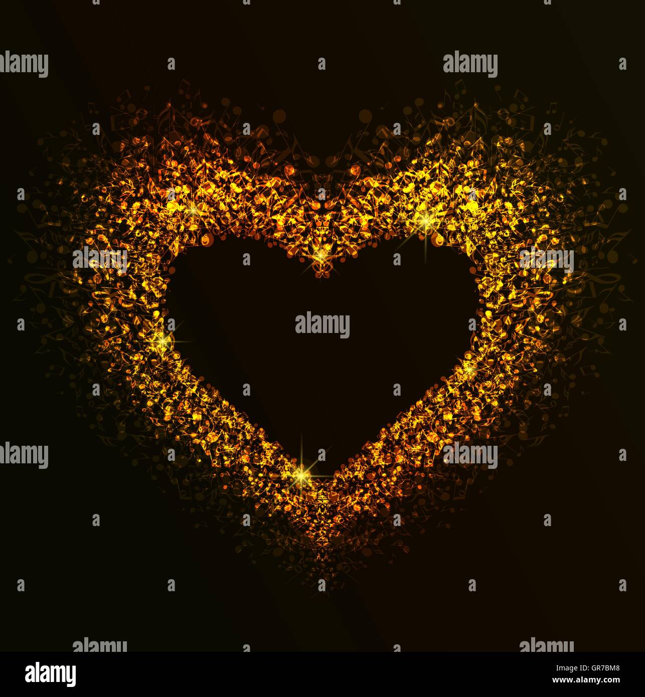 Musical notes border hi-res stock photography and images - Alamy