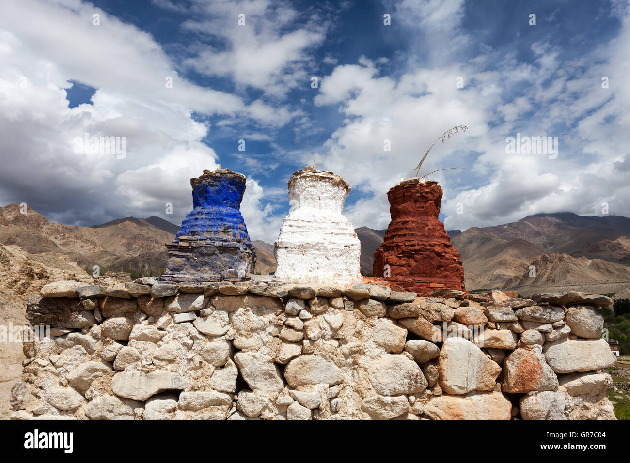Chorten In India Stock Photo - Alamy