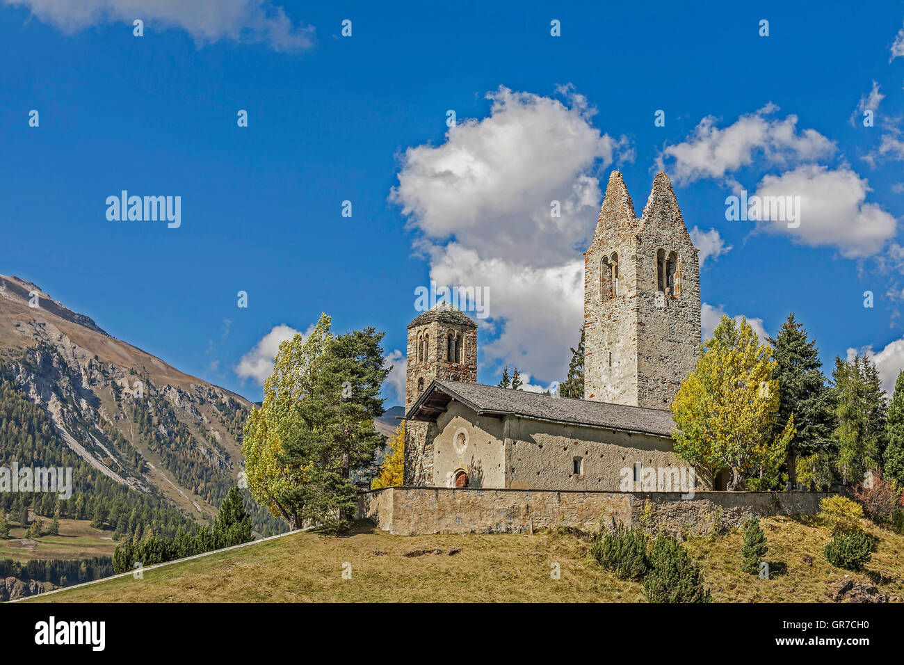 San Gian In Celerina Stock Photo - Alamy
