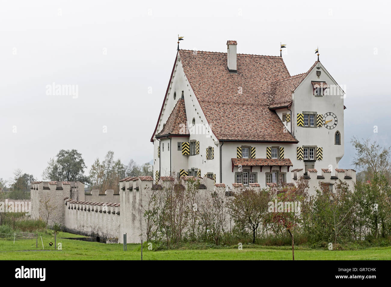A Pro Castle In Seedorf On Lake Lucerne Stock Photo - Alamy