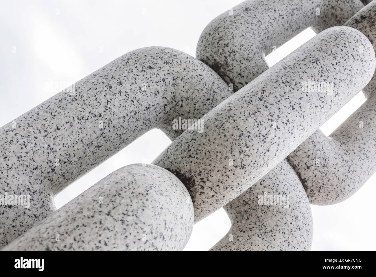 Detail Of A Monumental Stone Chain Stock Photo - Alamy
