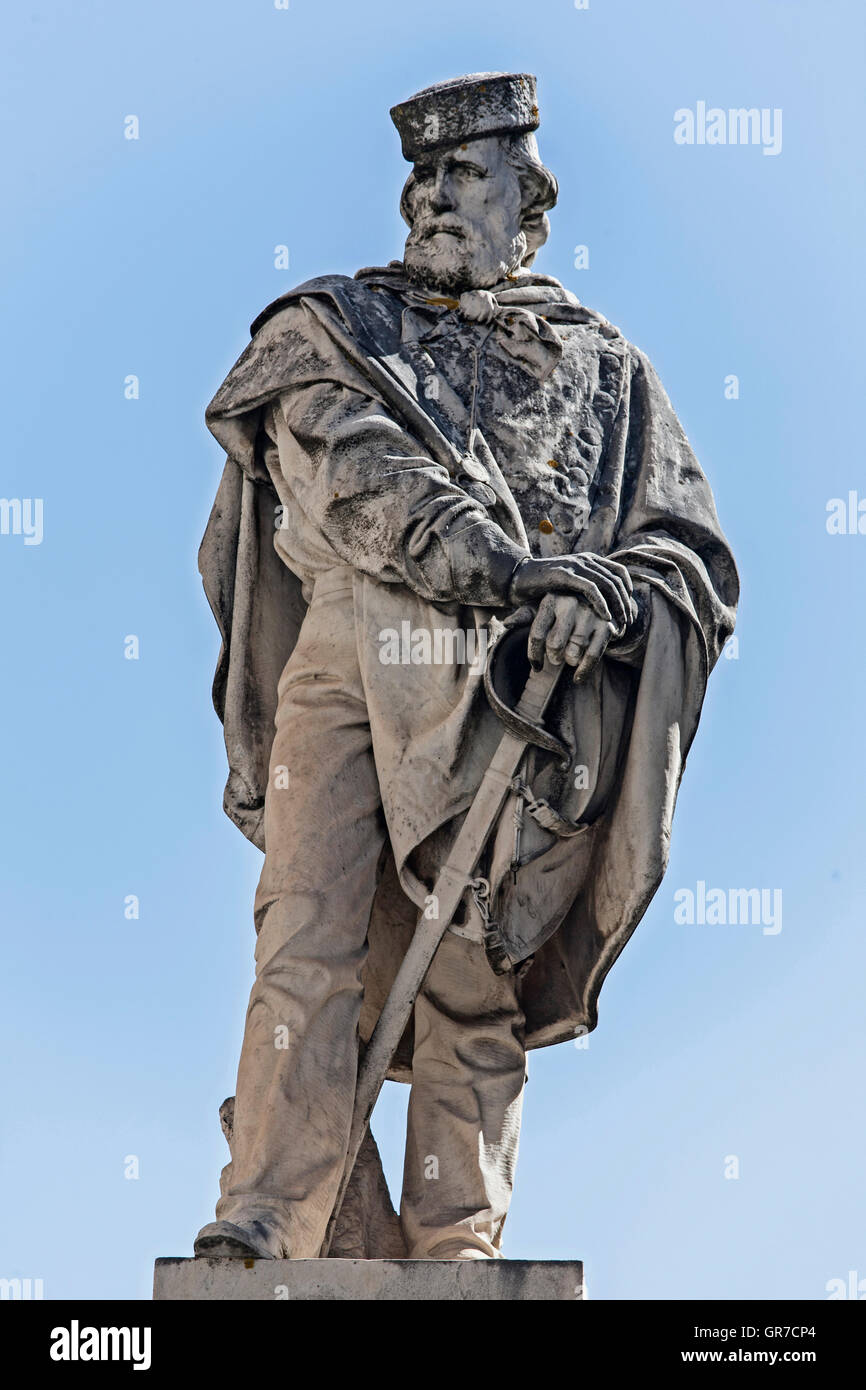 The Statue Of Liberty Hero Giuseppe Garibaldi On The Homonymous Square ...