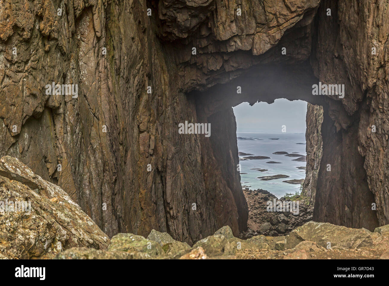 Torghatten Is A Mountain Near Bronneysund On Torget Island, Which Has ...