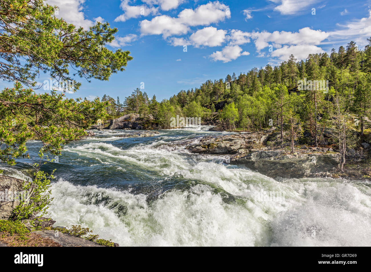 In Its Course Through The Romsdal Rauma River Forms The Countless ...
