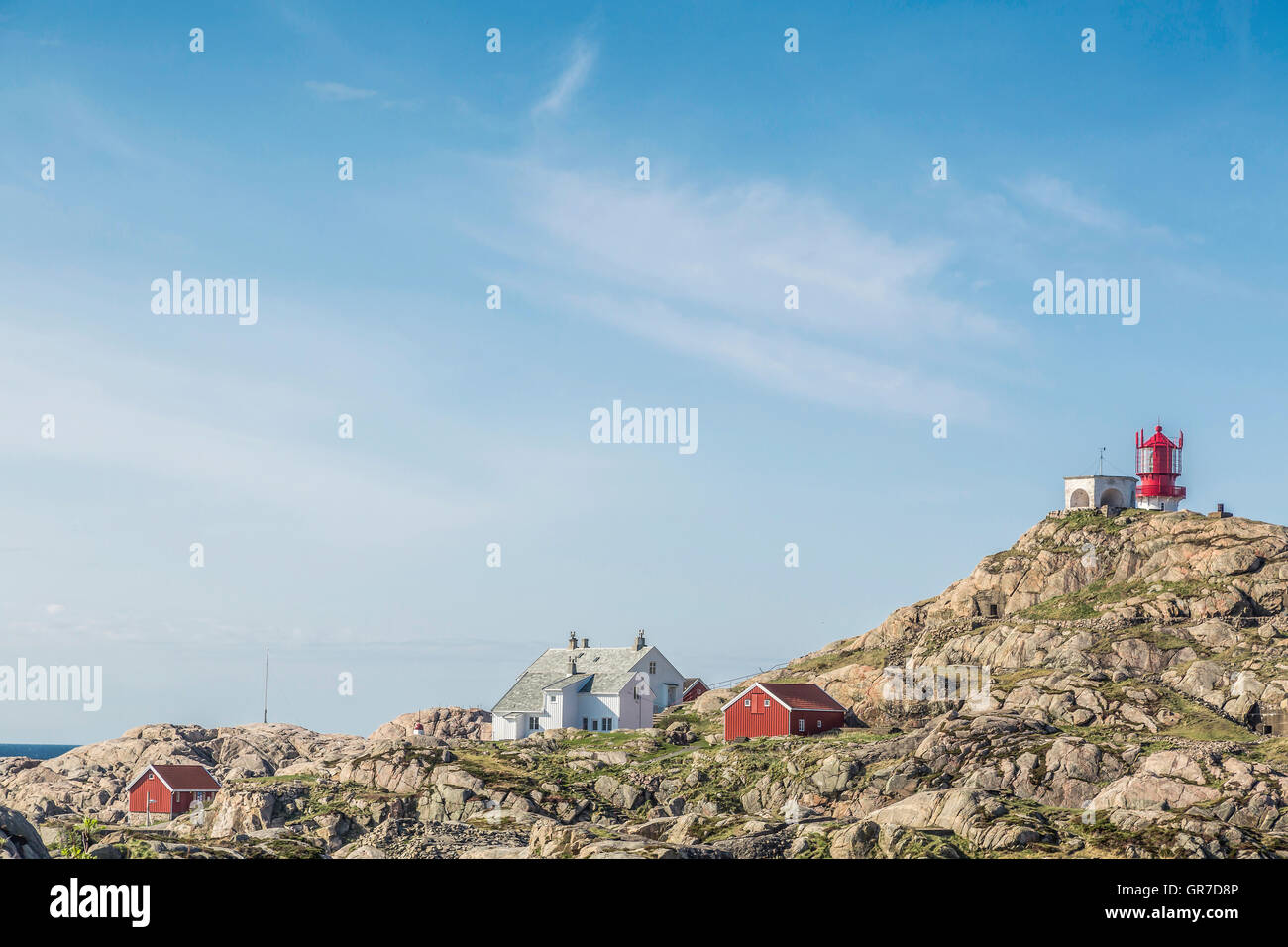 Lindesnes Is The Oldest And Southernmost Lighthouse In Norway Stock ...