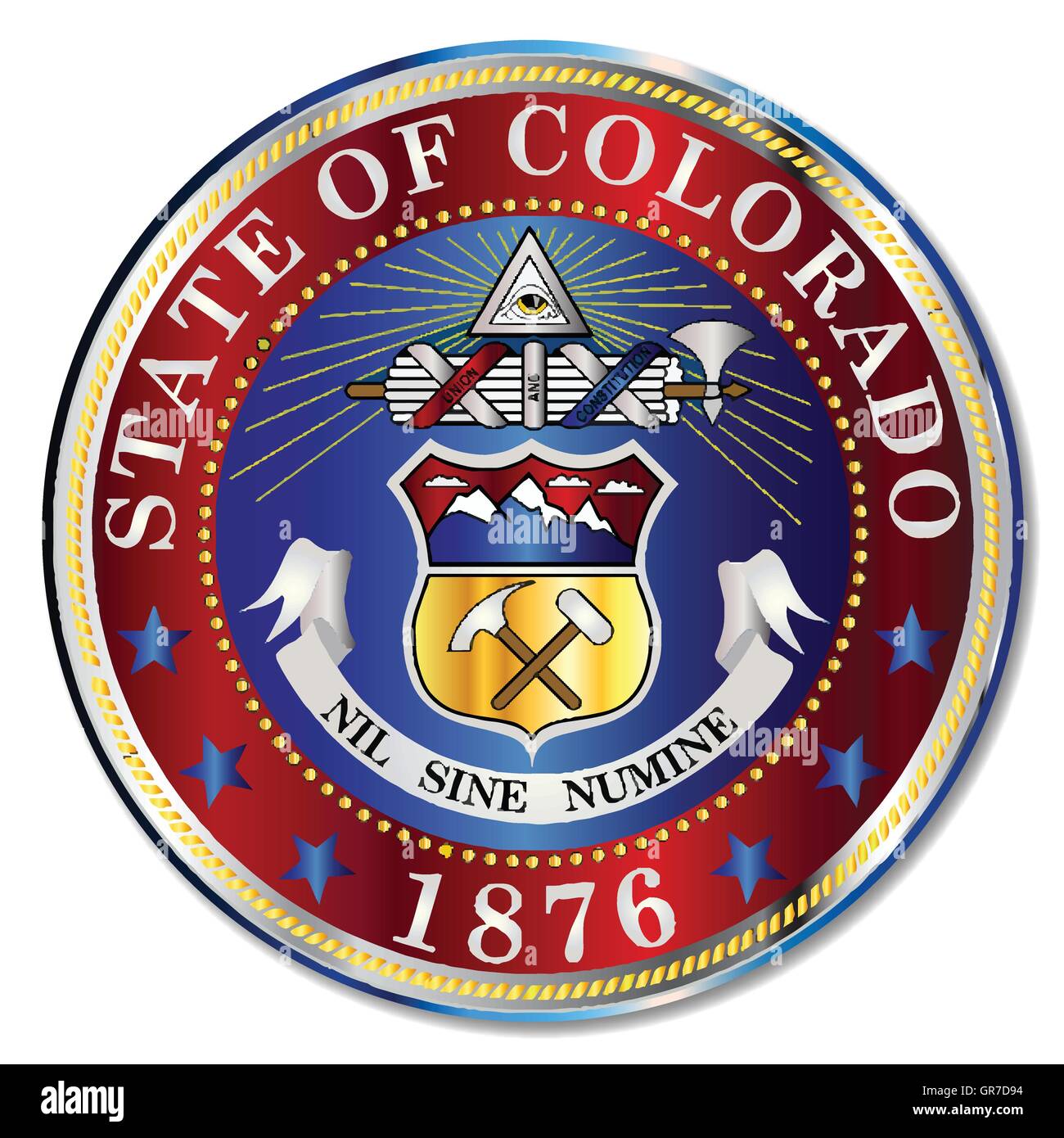 Seal of the state Stock Vector Images - Alamy