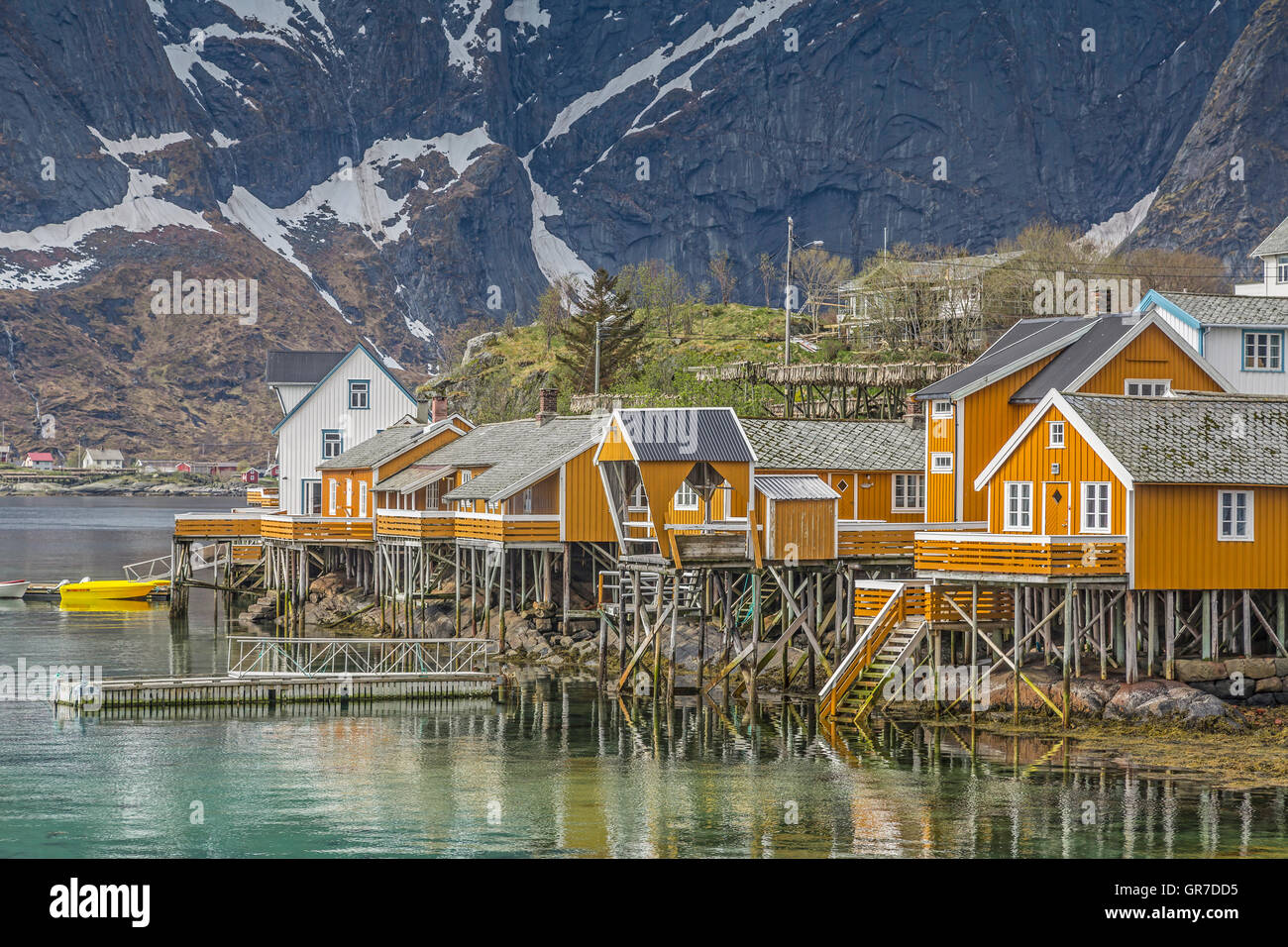 Rorbus Huts In Sakrisoy Stock Photo - Alamy
