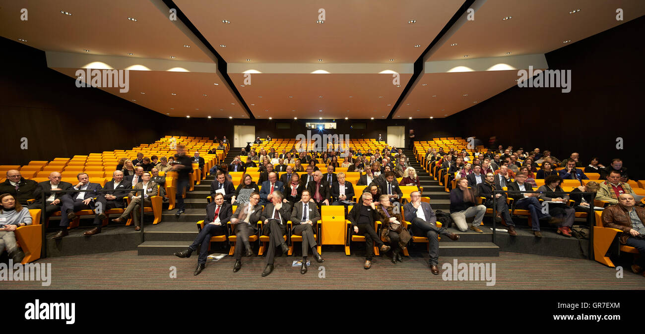 Panorama of auditorium during inauguration lecture. Centre du Congres ...