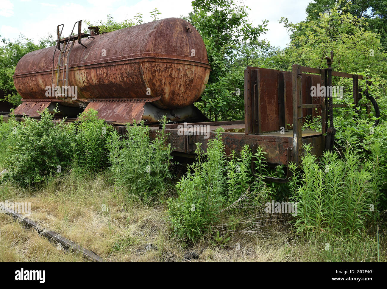 Old Tank Cars Stock Photo - Alamy