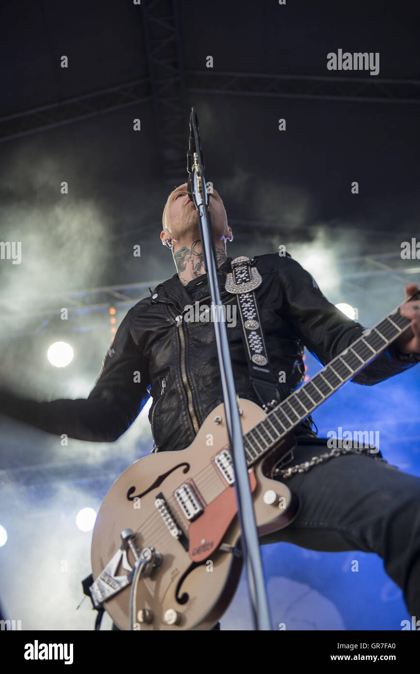 The Backyard Babies At Ruisrock 2015 Stock Photo - Alamy