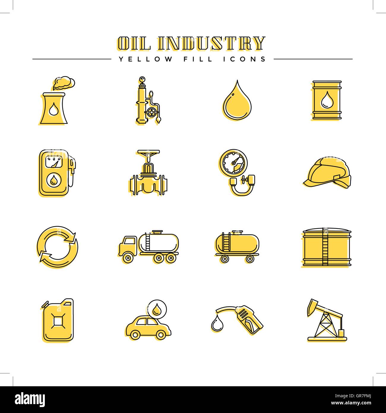Vector oil petrol industry Stock Vector Images - Alamy